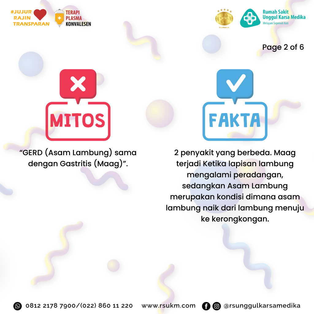Mitos Fakta GERD - RS Maranatha